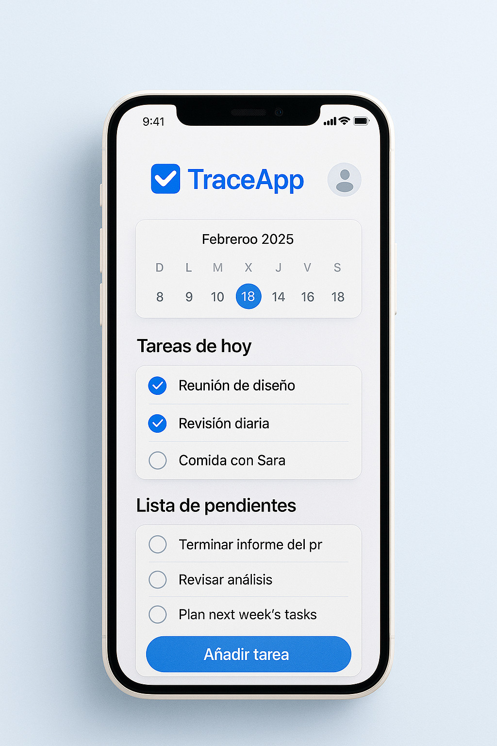 TraceApp - Organiza tu día